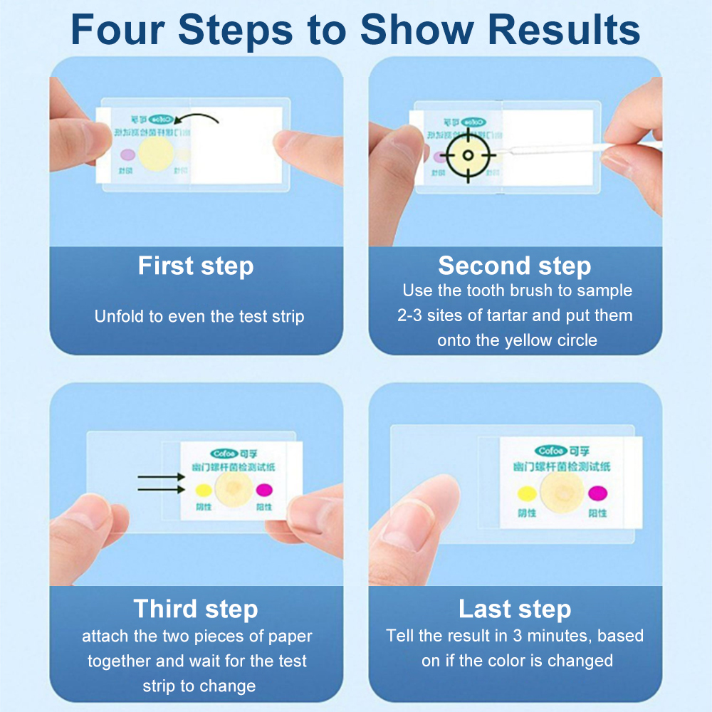 Cofoe Helicobacter Pylori Test Paper 10pcs Gastric HP Test Self-test ...