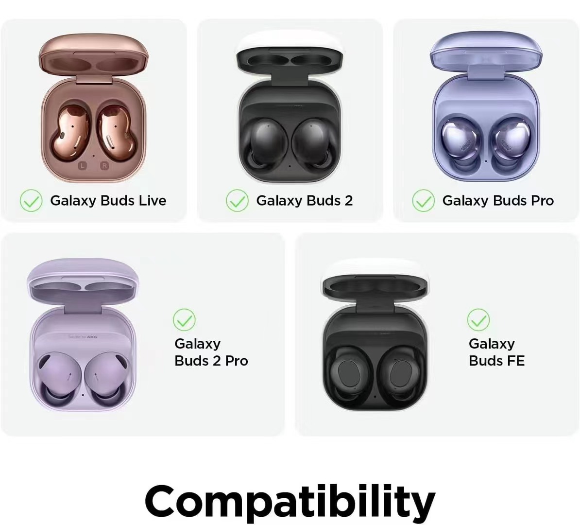 2023New for Galaxy Buds 2Pro/Buds Pro/Buds 2/Buds Live Case Earphone ...
