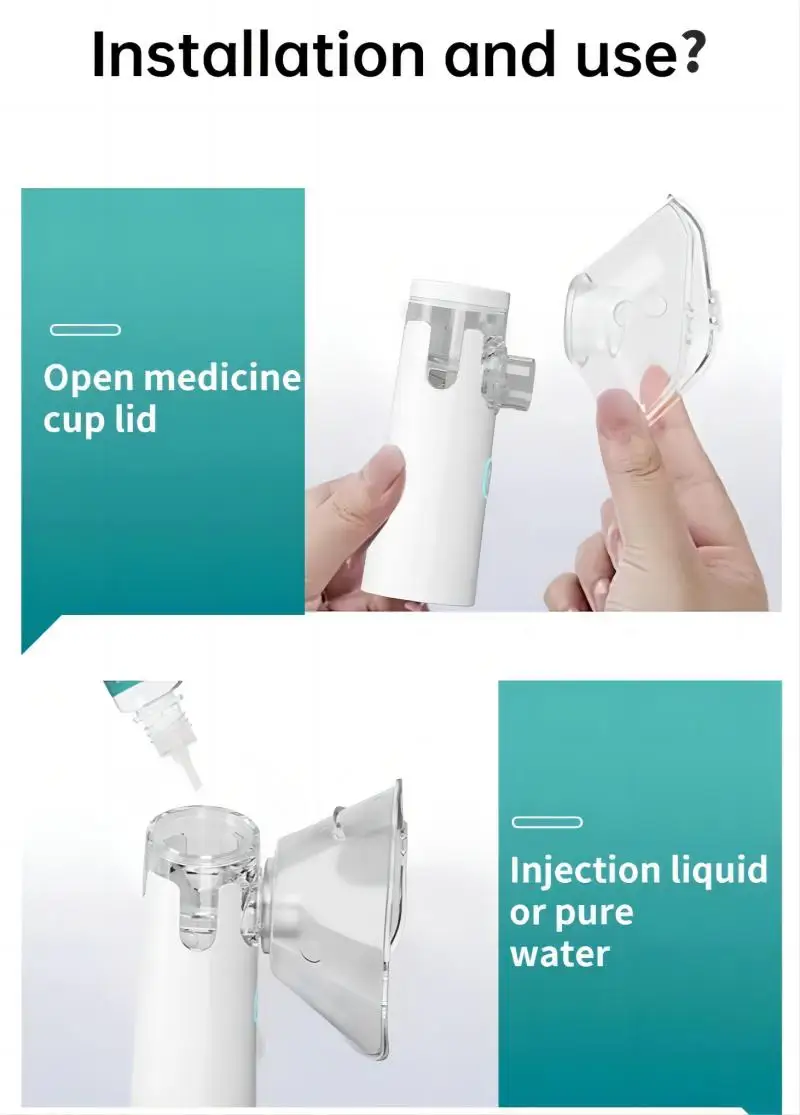 Portable Nebulizer Silent Ultrasound Medical Atomizer Nebuliser ...