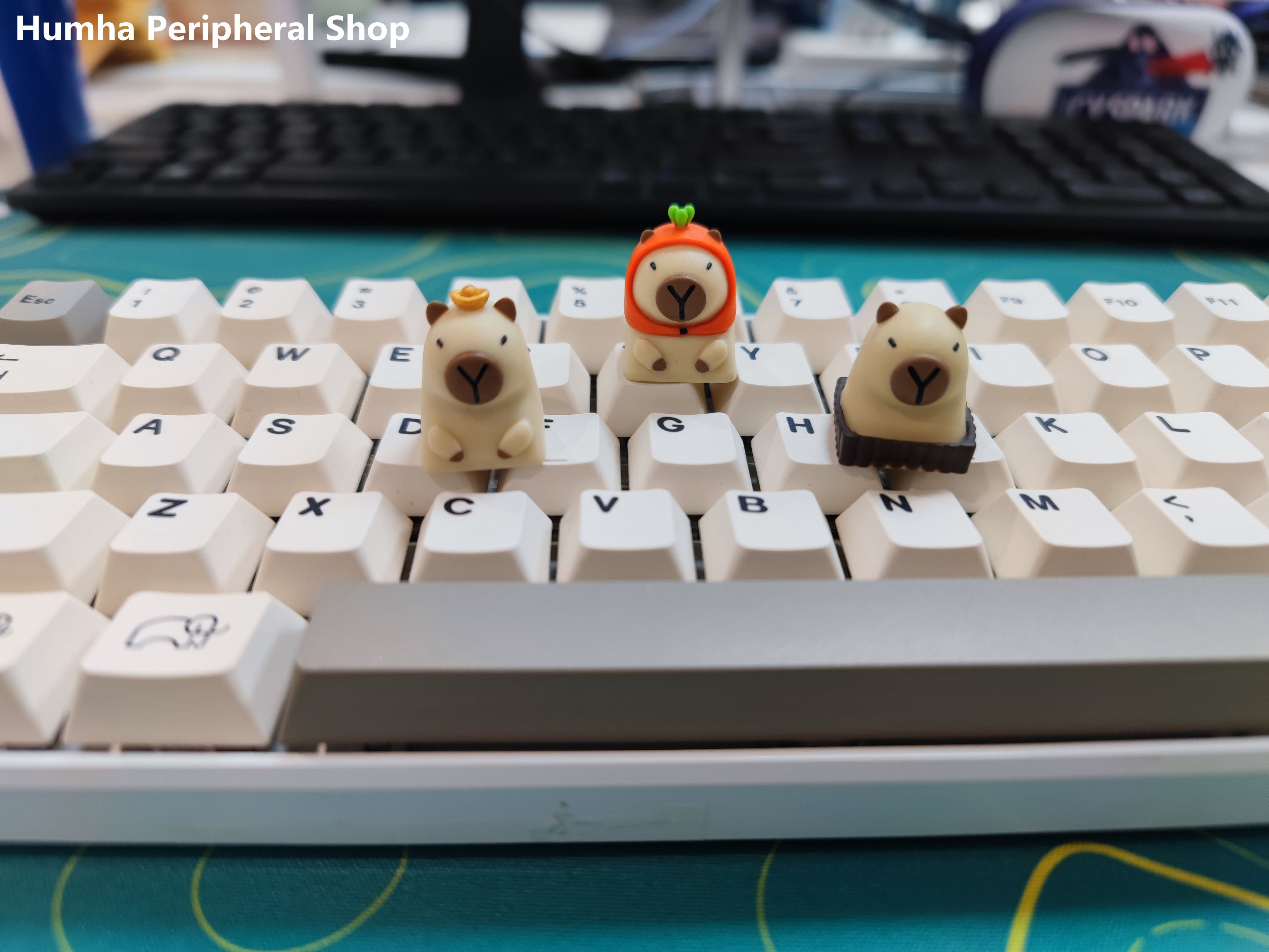 Humha artisan keycap CAPIBARA keycap Hand made Resin keycap mechanical keyboard keycap ...