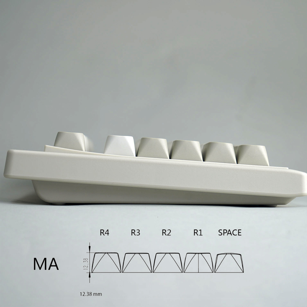 Retro Minimalism Style 131Keys/Set Keycaps PBT MA Profile DIY Custom ...