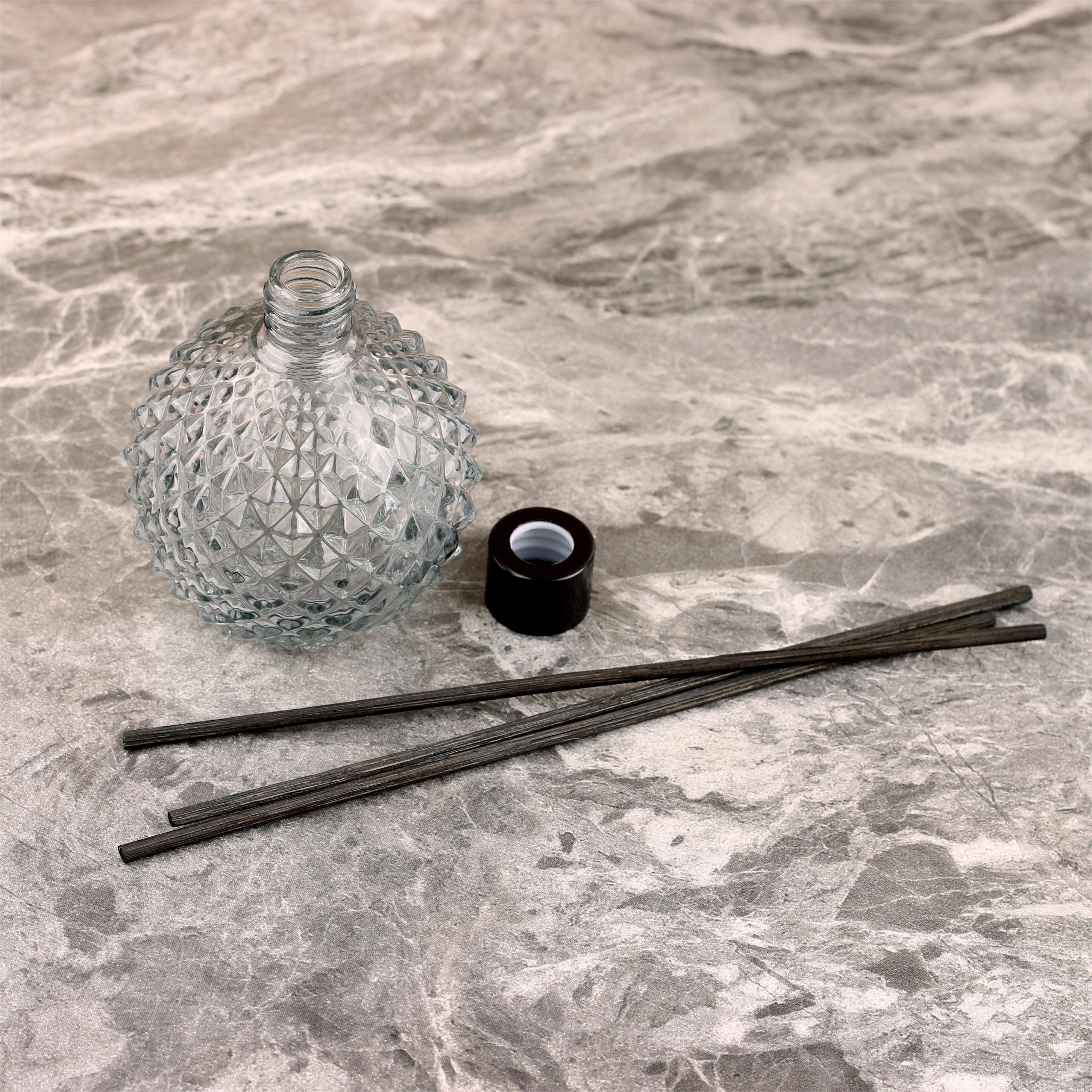 1 Set 2 Packs 100ml Empty Round Aroma Bottles Bathroom Diffuser Bottle ...