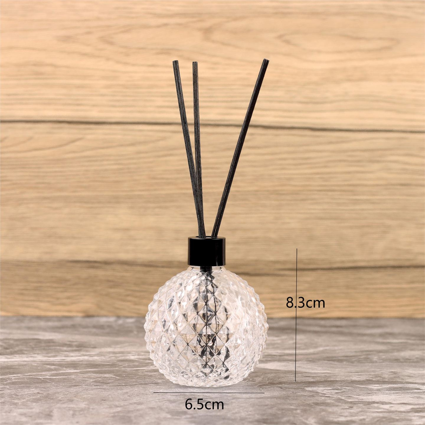 1 Set 2 Packs 100ml Empty Round Aroma Bottles Bathroom Diffuser Bottle ...