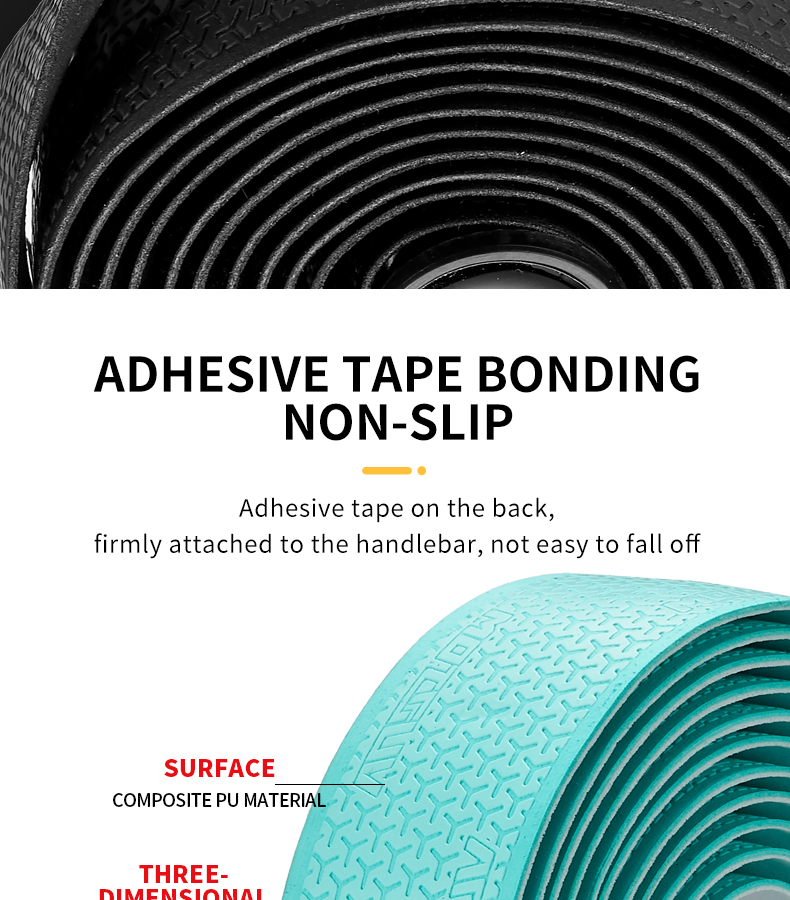 MOTSUV Road Bicycle Handlebar Tape, 3D EVA PU Soft Damping, Anti-Slip ...