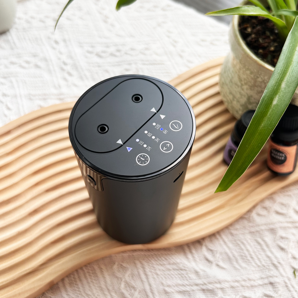 NEW Dual-Nozzle Portable Waterless Essential Oil Nebulizing Diffuser ...