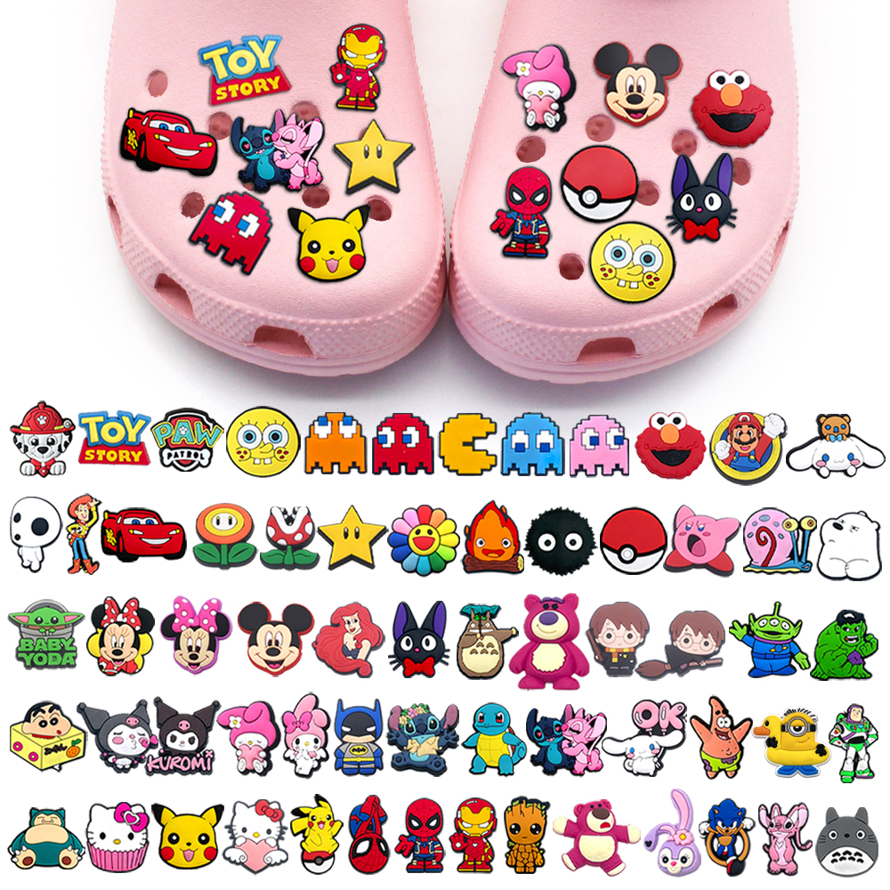 Cute cartoon character 1pcs Anime croc Charms jibz DIY clogs Shoe ...