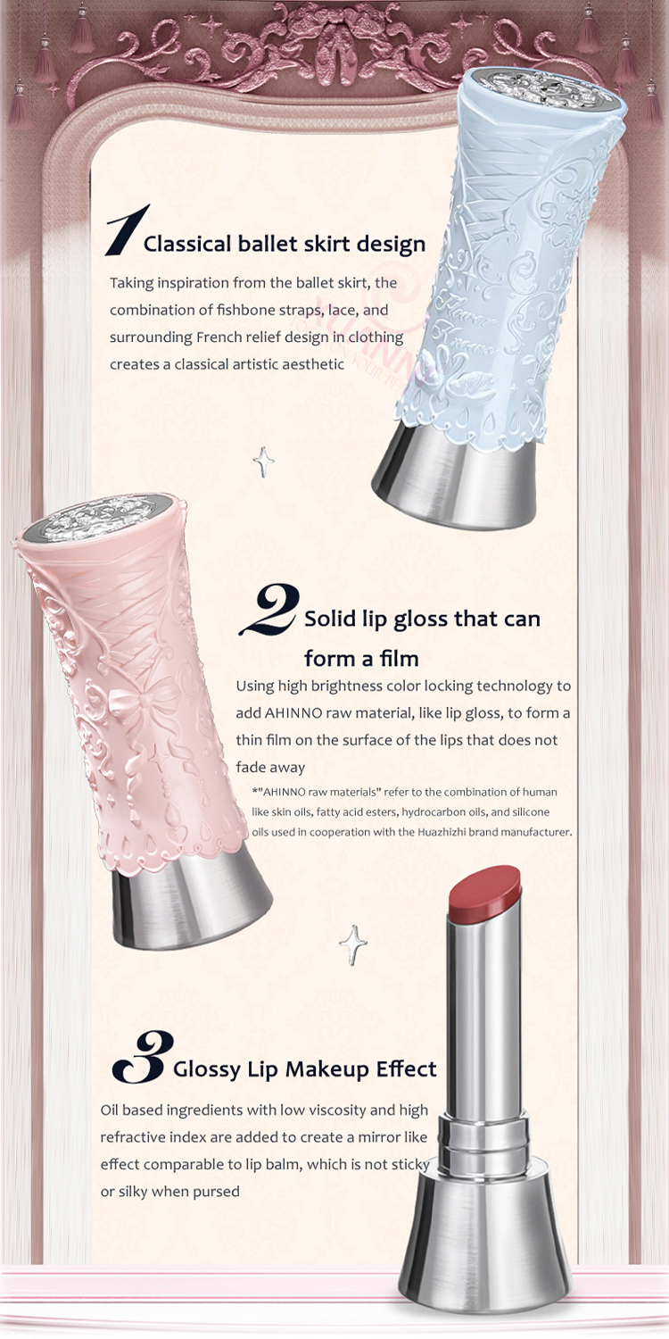 Flower Knows Swan Ballet Series Shine Lipstick High Pigmentation Lip ...