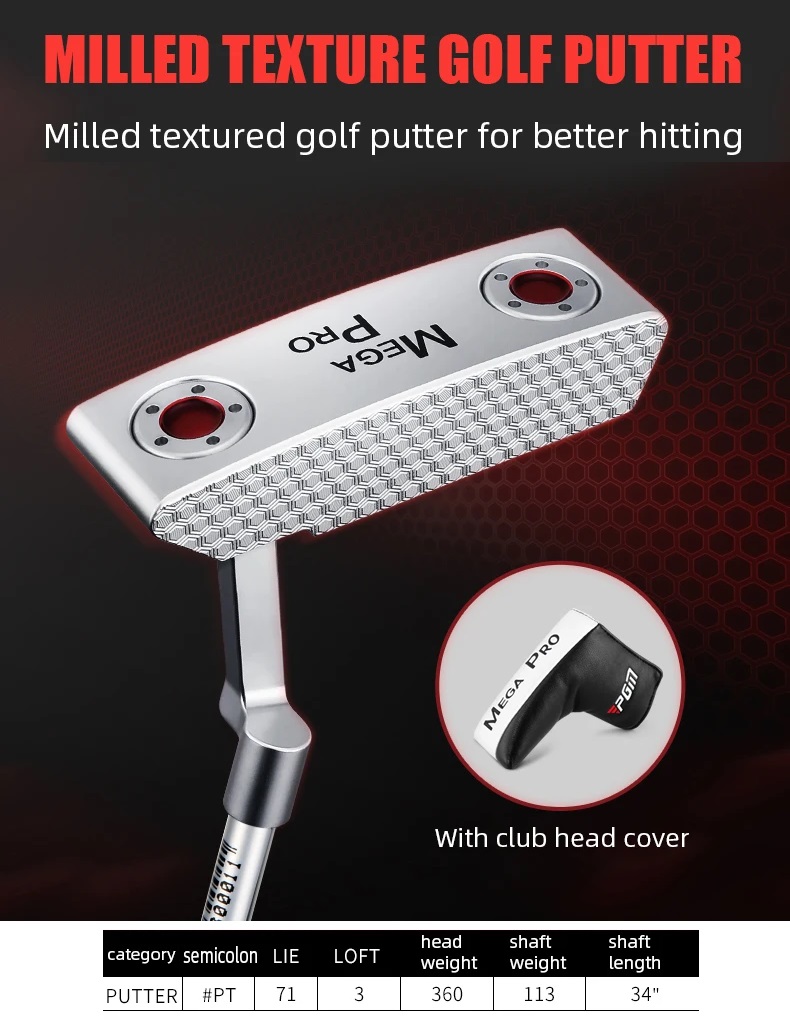 PGM MEGA PRO Professional men right handed golf putter club by 1020 ...