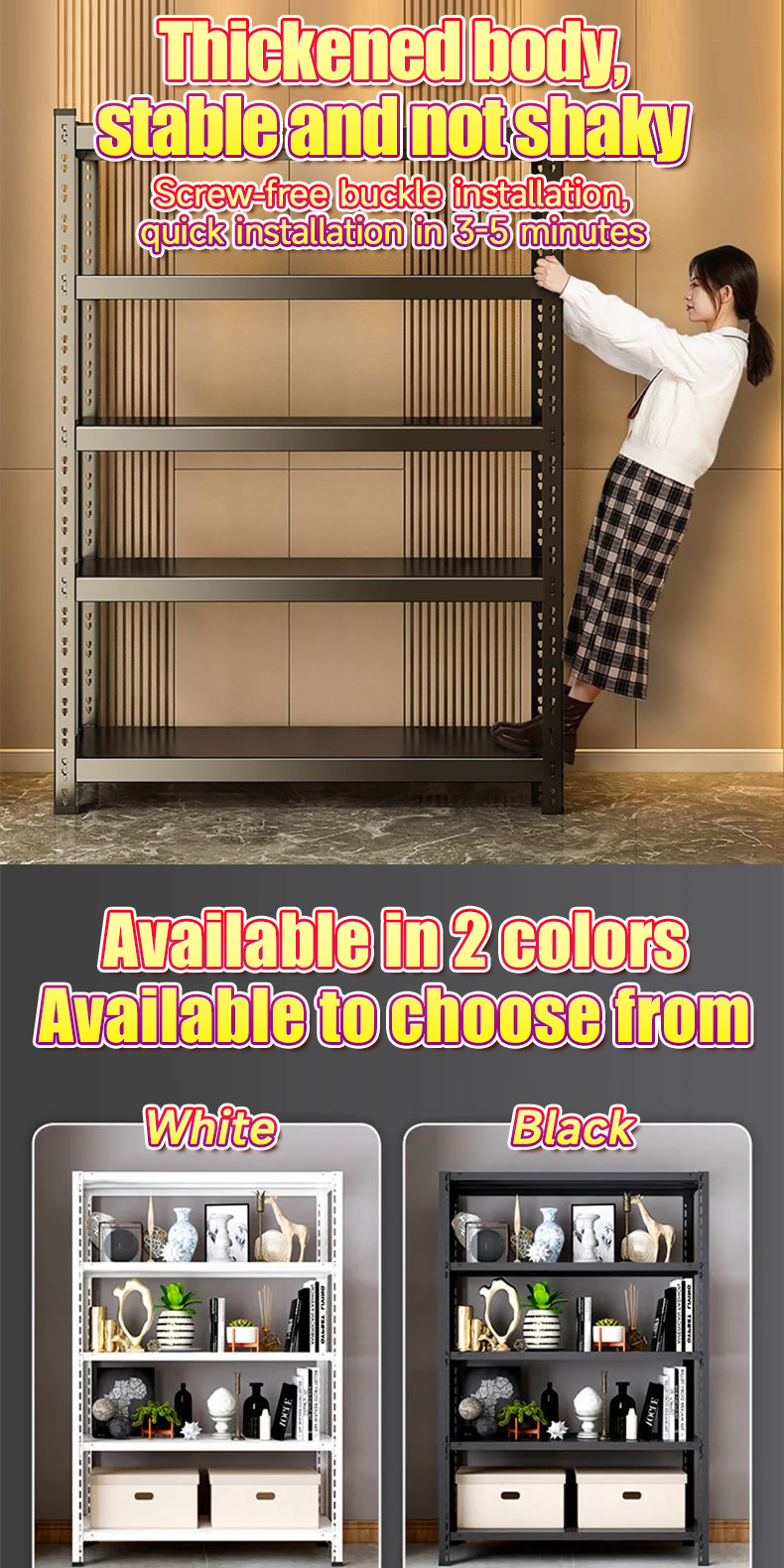 🔥SG Local Seller+Half Price🔥6 Layer Adjustable Storage Shelf Rack ...