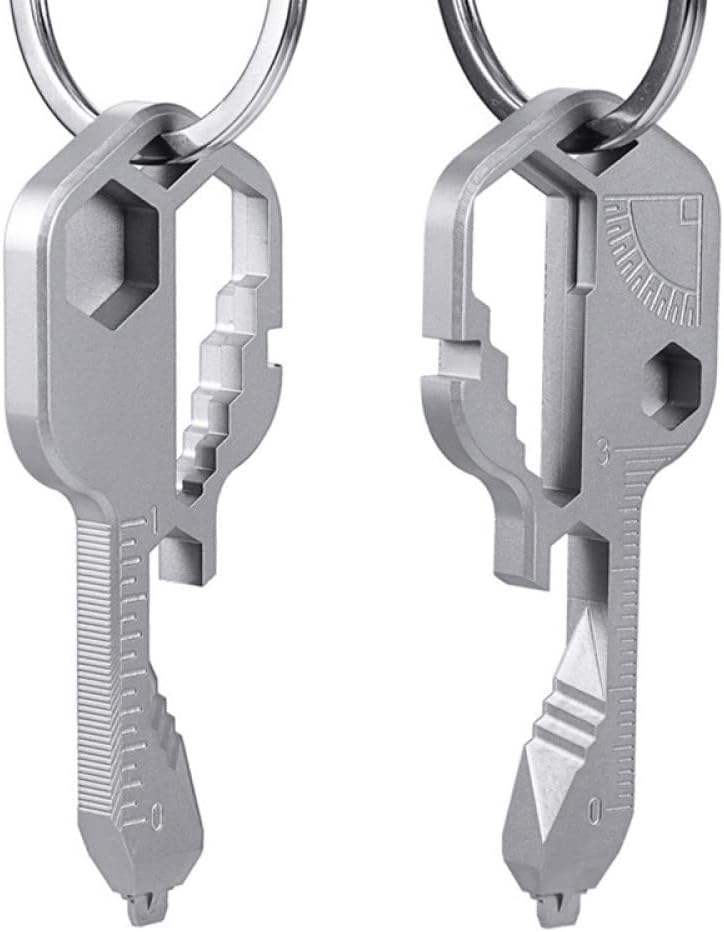 24- in-1 Key Shaped Pocket Tool, multitool key with key chain, Outdoor ...