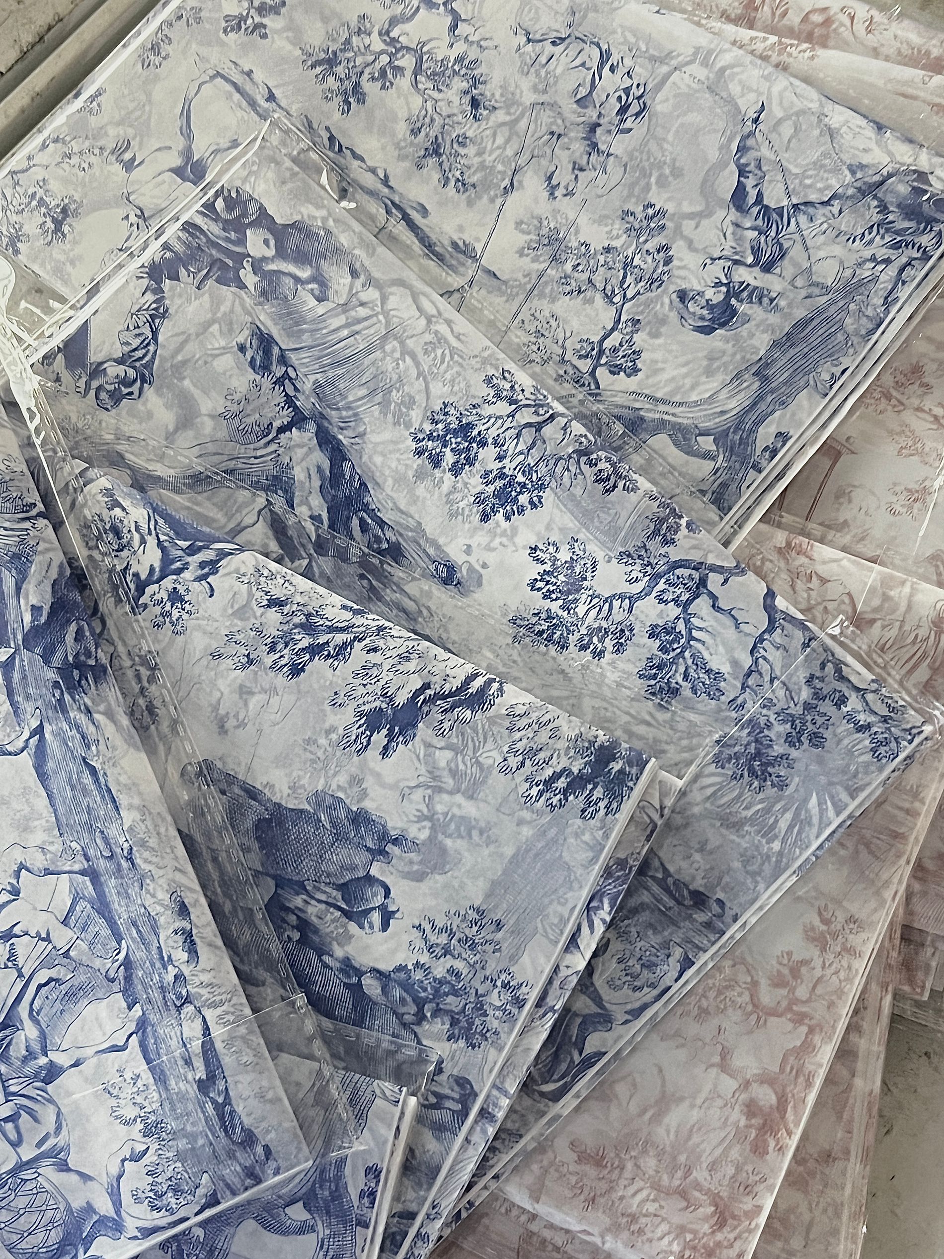 Ohaya | French Retro Wrapping Paper |Translucent Texture Sydney Paper ...