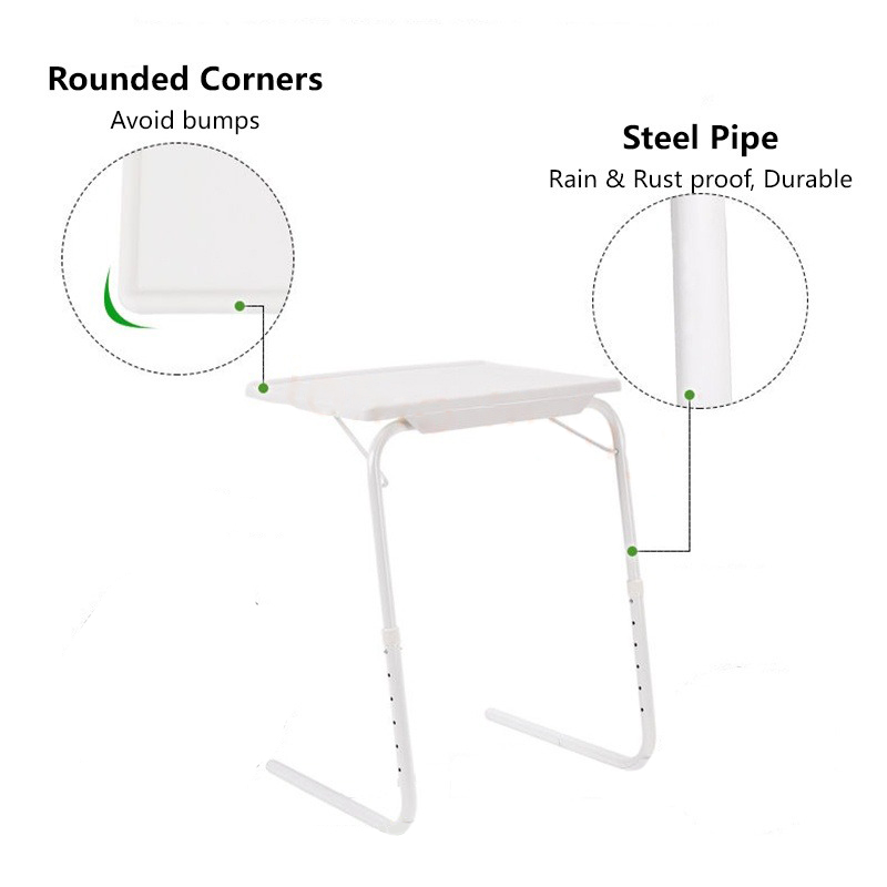 Height Adjustable HDPE Beside Table Folding Computer Desk Lifting Multi ...