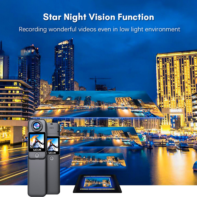 SJCAM C300 Vlog Action Camera 4K/30FPS Dual Screen 5G/2.4G WiFi Sports ...
