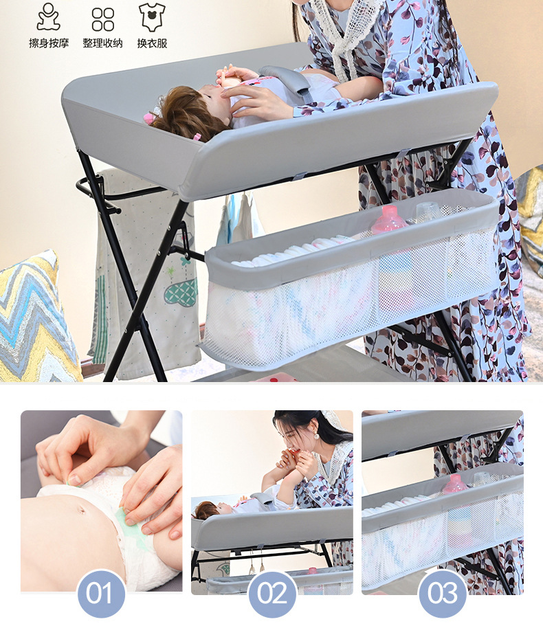 SG STOCK Baby Diapers Changing Table Foldable Newborn Multifunctional 0 ...