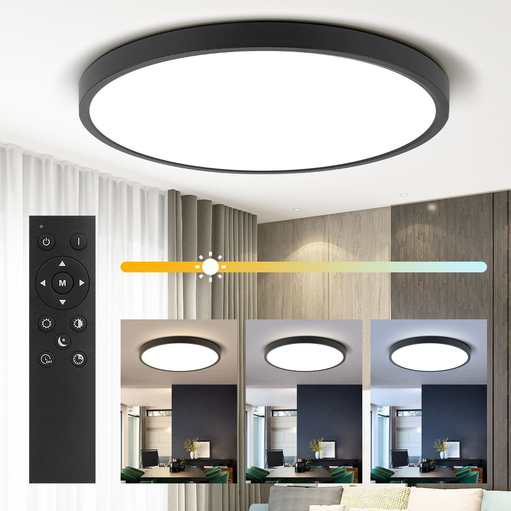3 Colors Led Ceiling Light Waterproof 30w 40w 50w Ceiling Lamp For ...