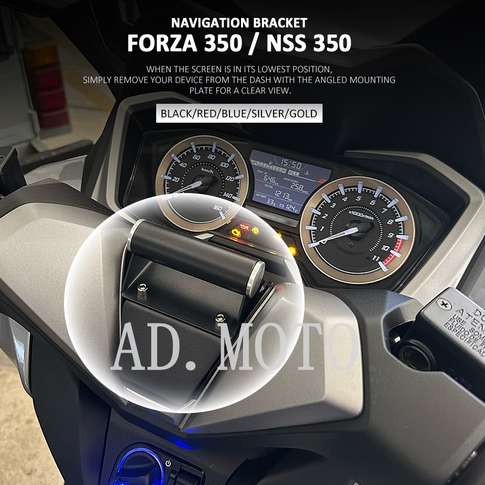 New Stand Holder Phone Mobile Phone GPS Bracket 22mm For Honda Forza 350 Forza350 FORZA 350 ...