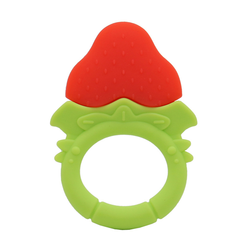 One Pack Baby Fruit Teether Baby Hand-held Food Grade Silicone Bite ...