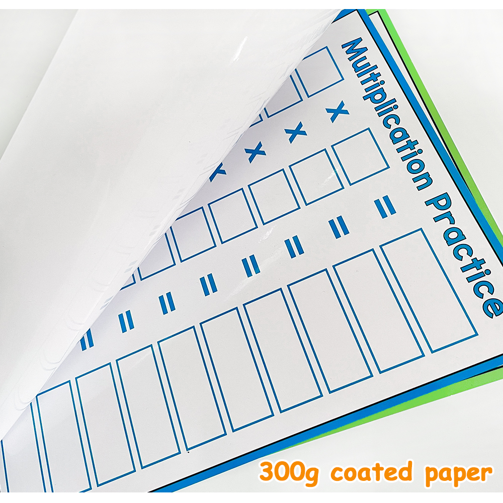 3PCS Dry Erase Multiplication Chart Kids Math Times Table Practice ...