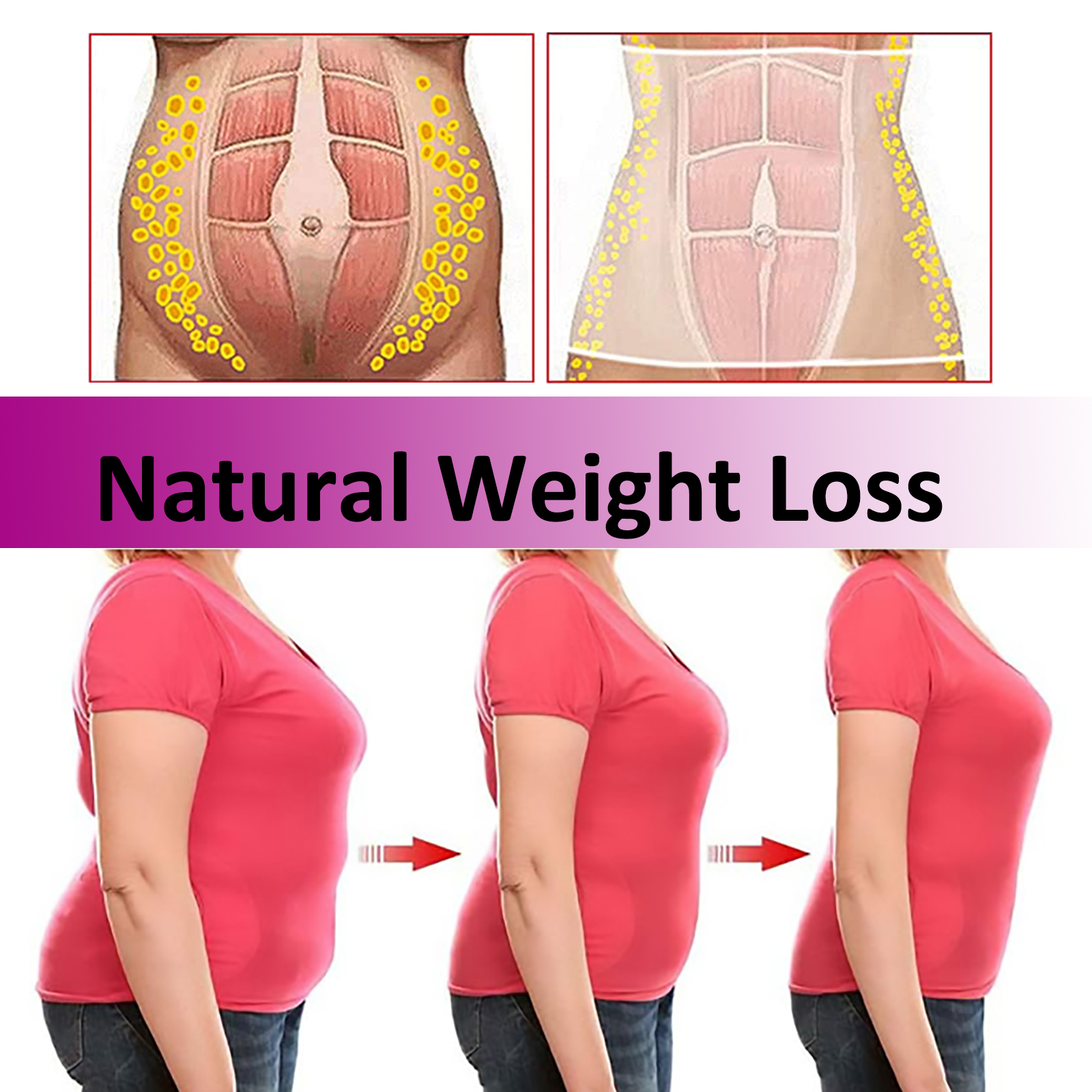 EELHOE Belly Button Slimming Patch Fat Burner Body Weight Loss Laziness ...