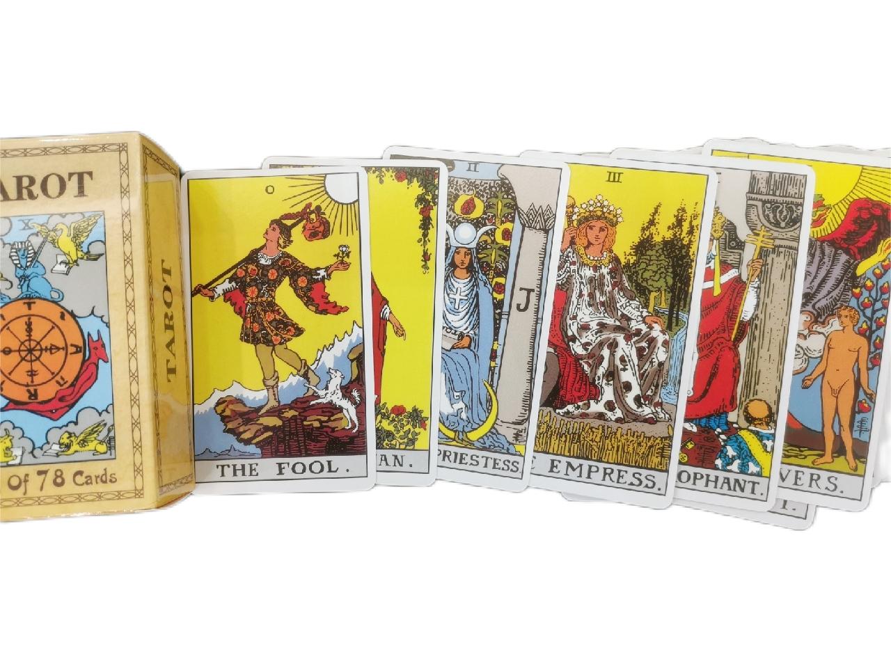 English Waite Tarot Cards 78 Cards Comfortable Touch Paper Thick Clear ...