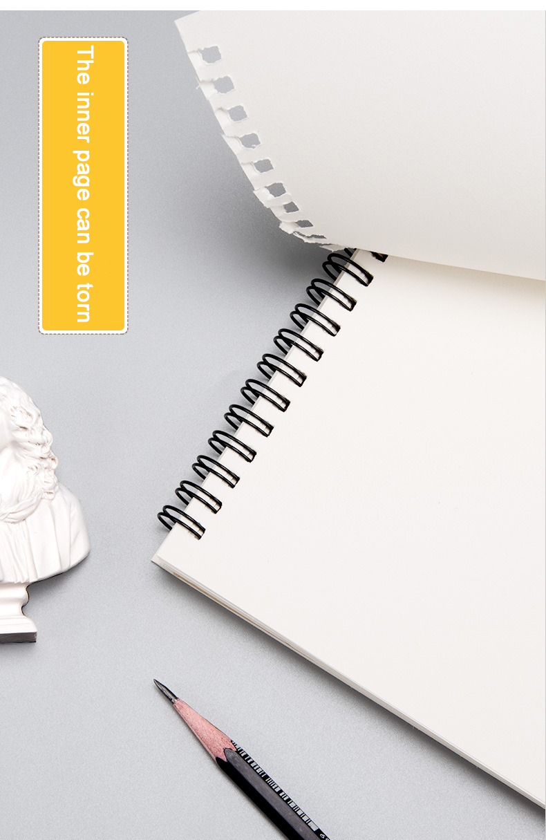 Professional sketchbook Thick paper 160 GSM Spiral notebook Art school ...