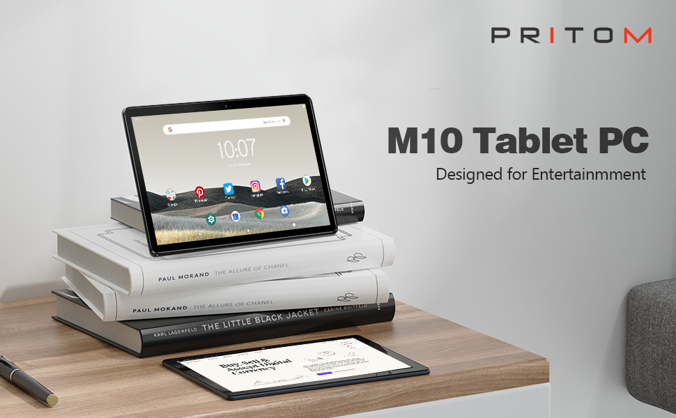 PRITOM 10 inch Tablet - Android Tablet with 2GB RAM, 64GB ROM, 512GB ...
