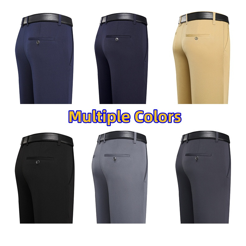 CEO Men's Stretch Formal Pants - Office & Casual Business Trousers ...