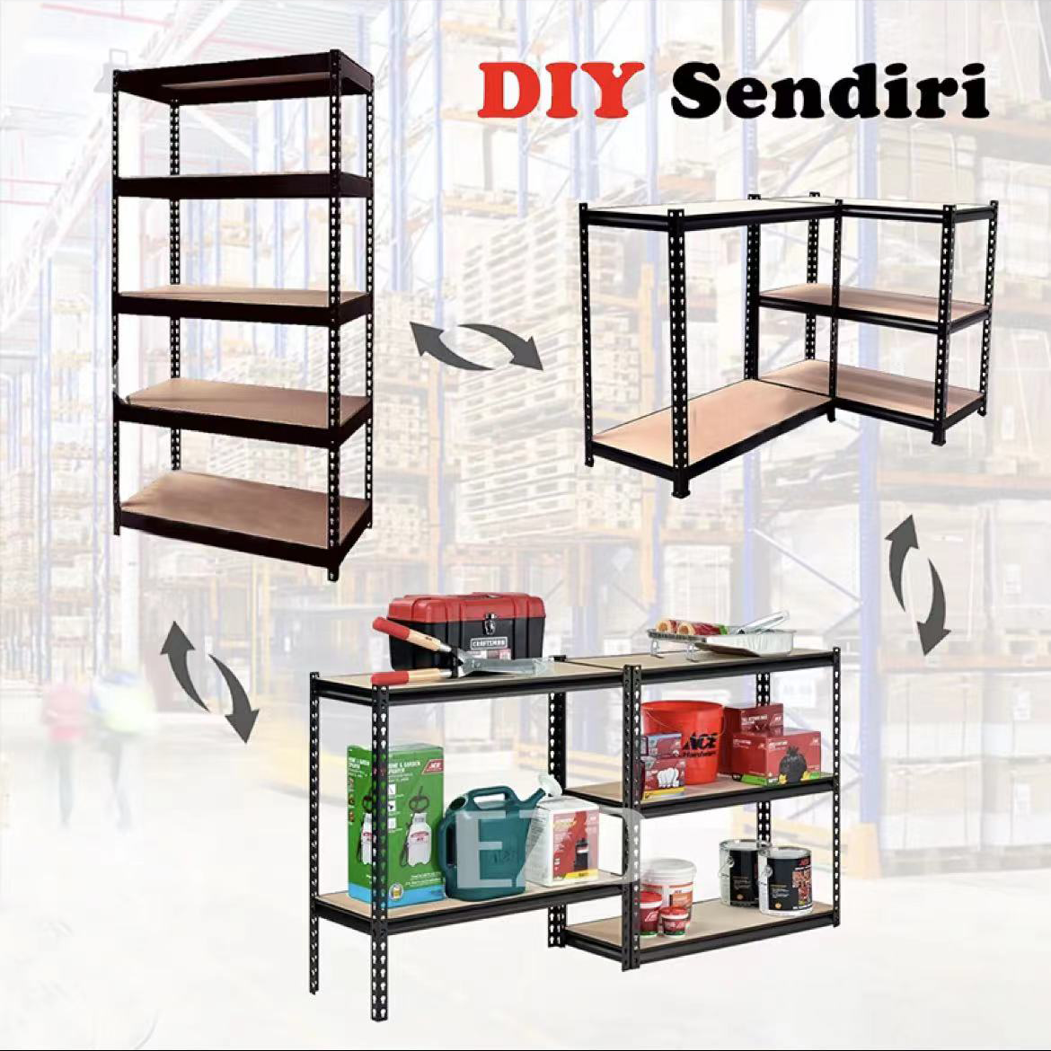 5-layer HDB bomb shelter rack iron shelf kitchen storage rack ...