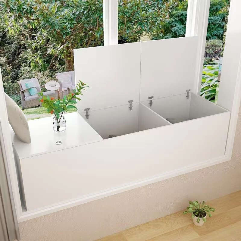 Bay window cabinet wardrobe shoe changing stool storage cabinet window ...