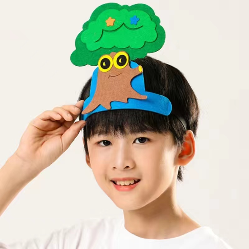 Children's Day Kindergarten Cartoon Animal Headdress Mask Role Performance Props Tiger Rabbit ...