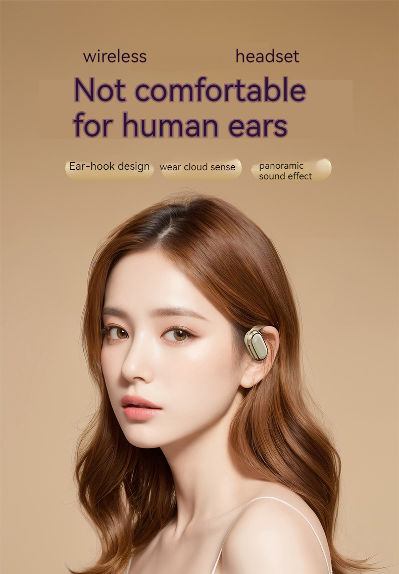 X96 Earbuds Ear Clip On Gaming Sports Wireless Bluetooth Comfort Sleep ...