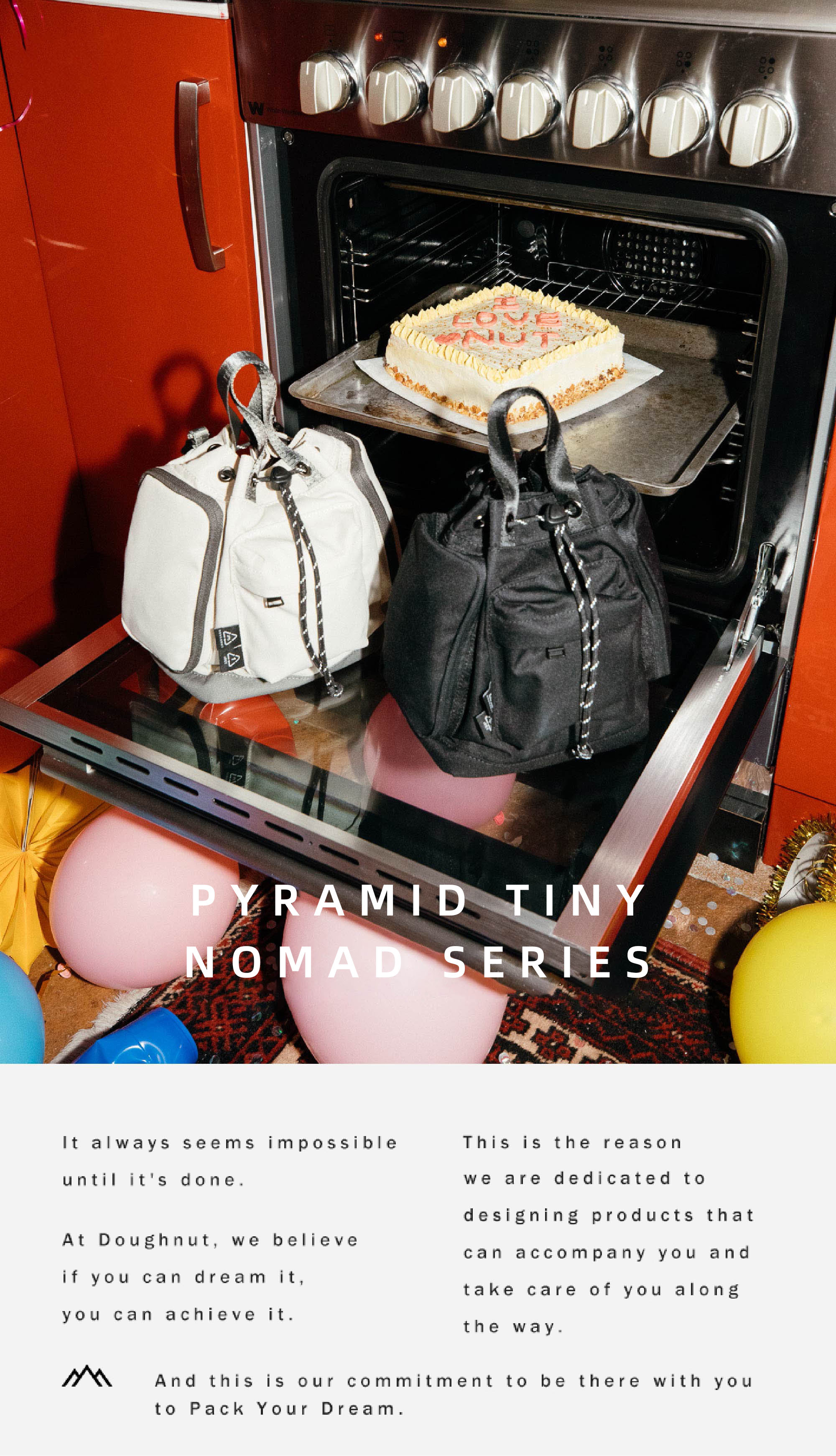 Doughnut Pyramid Tiny Nomad Series Unisex Lightweight Casual Drawstring ...