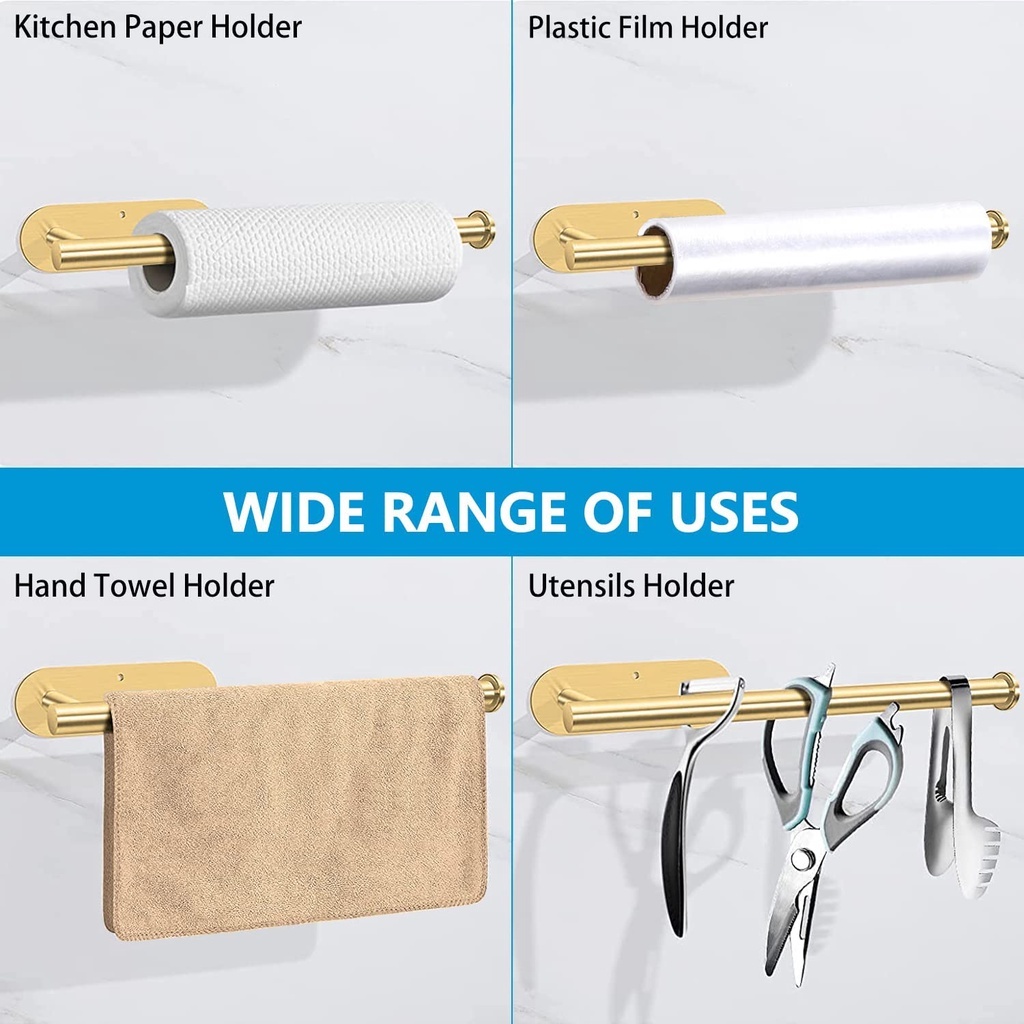 Wall Mounted Kitchen Paper Towel Holder 304 Stainless Steel Cabinet ...