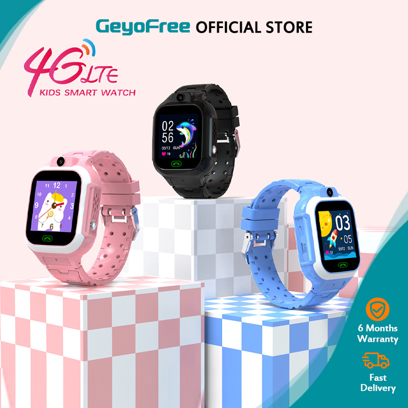 GeyoFree 2024 New Kids Smart Watch Phone 4G SeTracker2 Video Call GPS ...