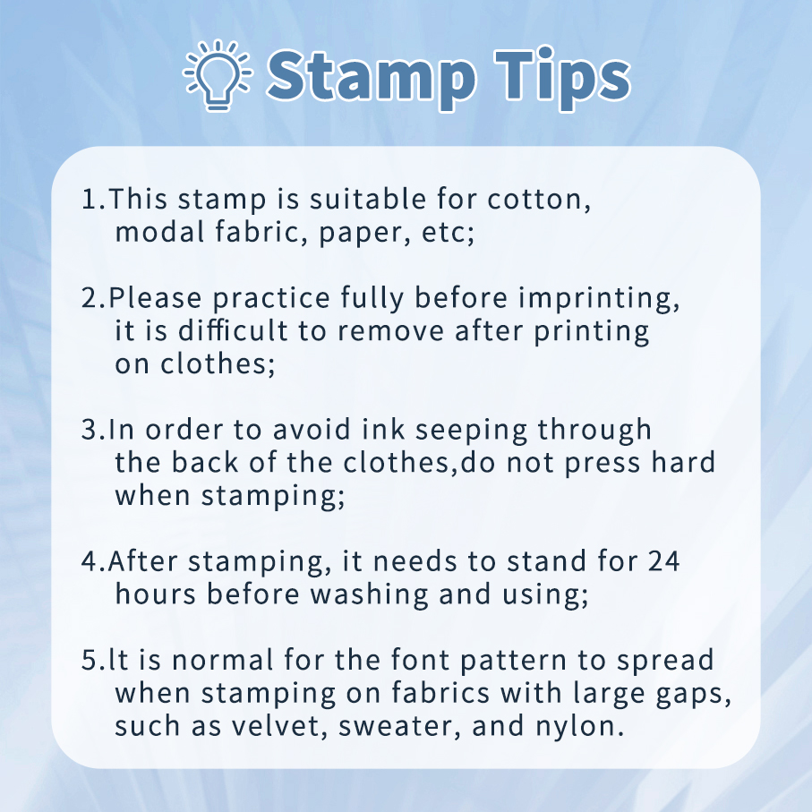 Name Stamp | Free Customisation + Gift | Permanent + Waterproof | Non ...