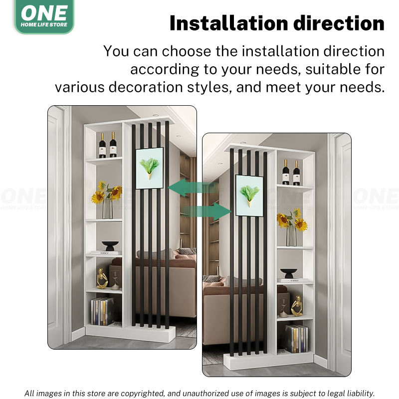 Entrance cabinet floor screen partition living room light luxury ...