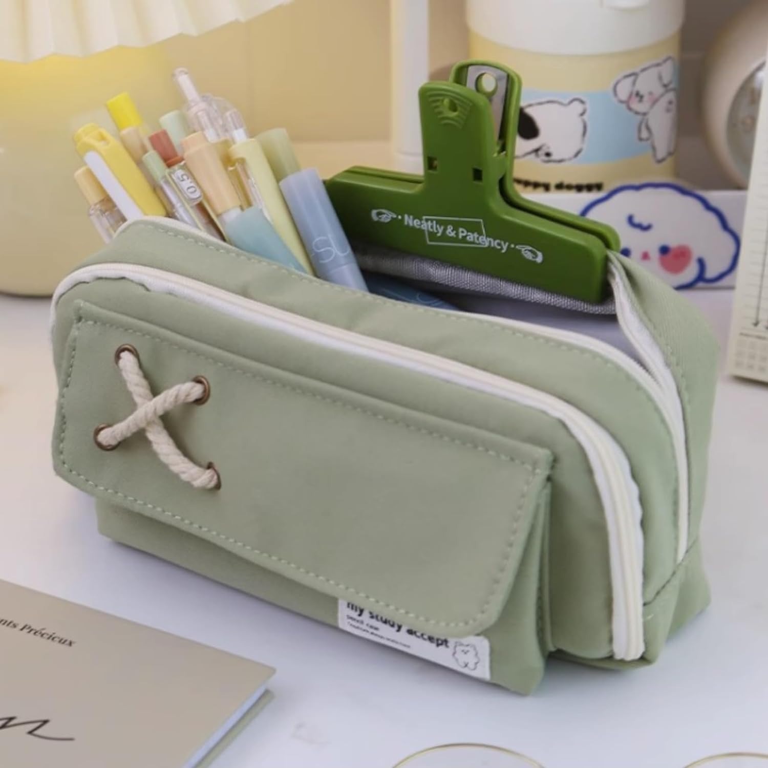 Cute Pencil Case Kawaii Pencil Case 3 Layers Large Capacity Simple ...