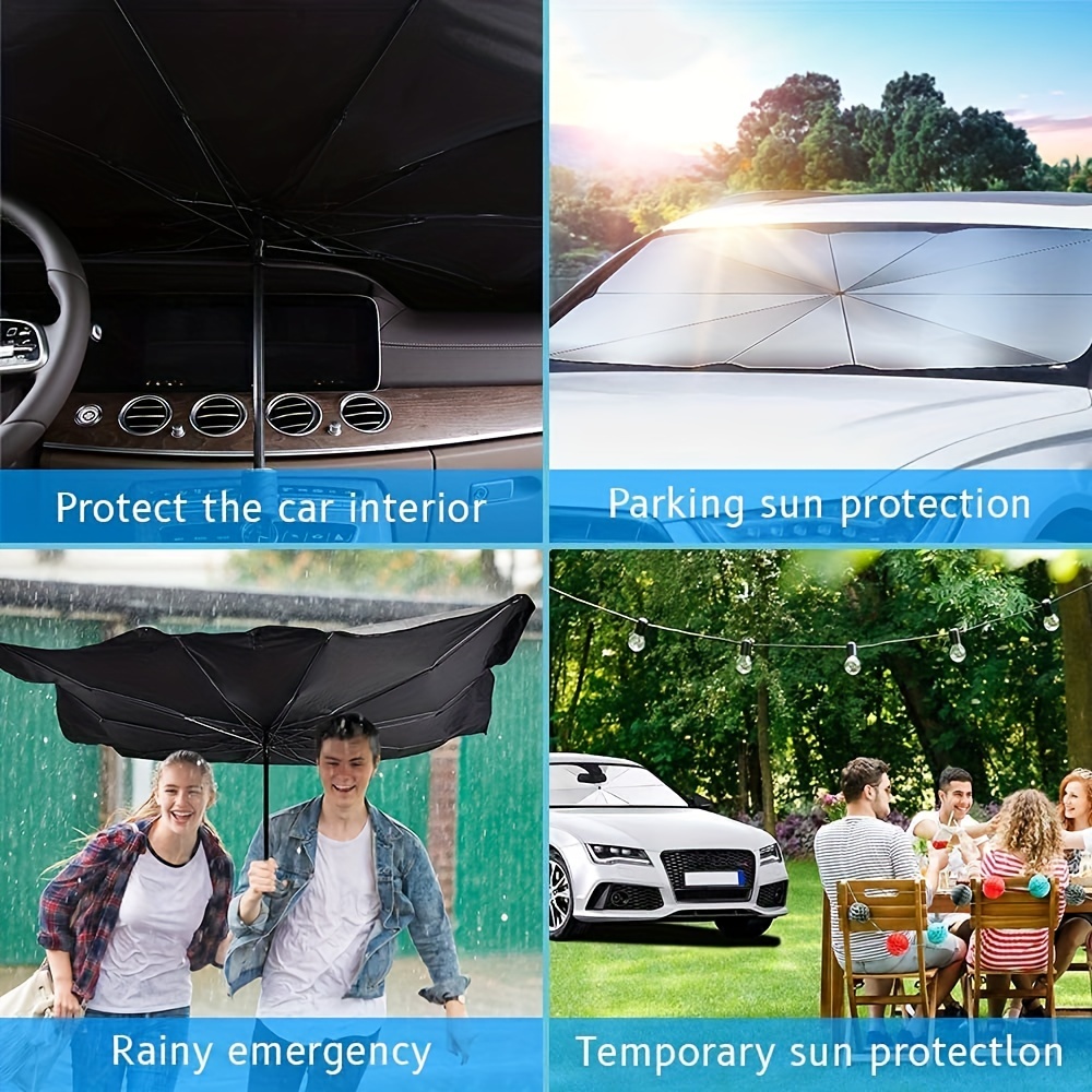 Car Sunshade Car Front Windshield Sunshade Retractable Foldable ...