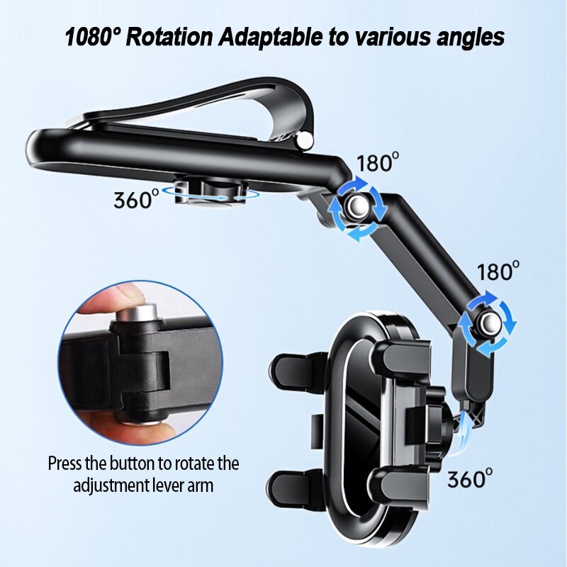 Car Phone Holder Diaphragm Mobile Phone Holder 1080 Rotating Degrees ...