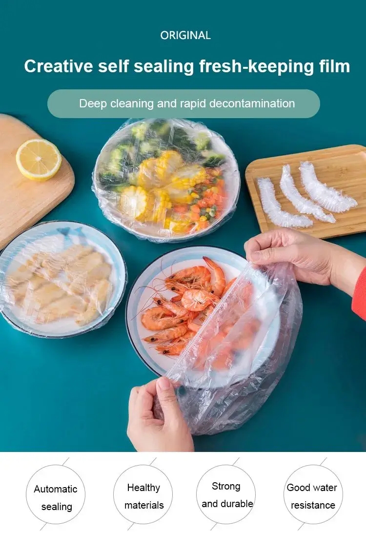 100/300pcs Disposable Fresh-keeping Film Cover No Odor Household Food ...