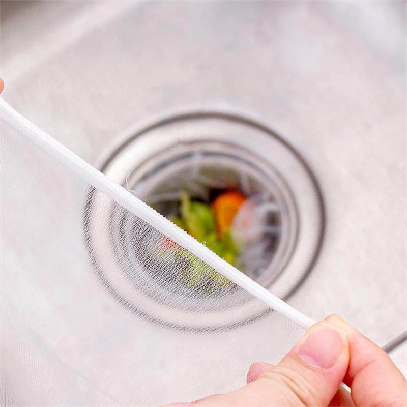 100pcs Disposable Sink Filter Kitchen Sewer Net Garbage Filter Bag Sink ...