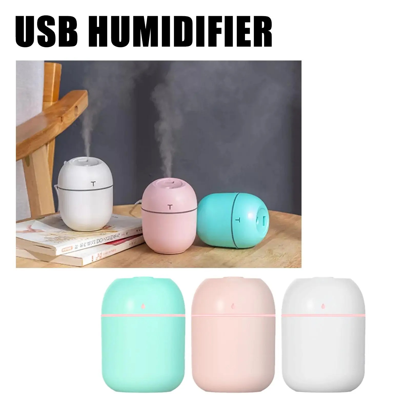 USB Aroma Diffuser Humidifier Sprayer Portable Home Appliance 220ml ...