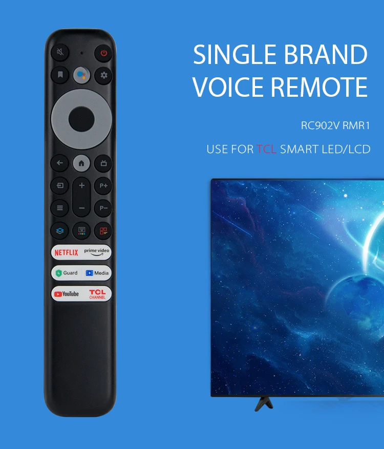Replacement Remote Control RC902V FMR4 Infrared Learning For TCL 8K ...