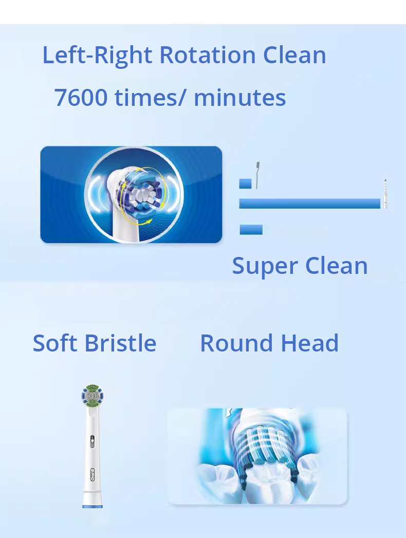 Oral B Electric Toothbrush 2D Rotating Clean Teeth Oral Hygiene Dental ...