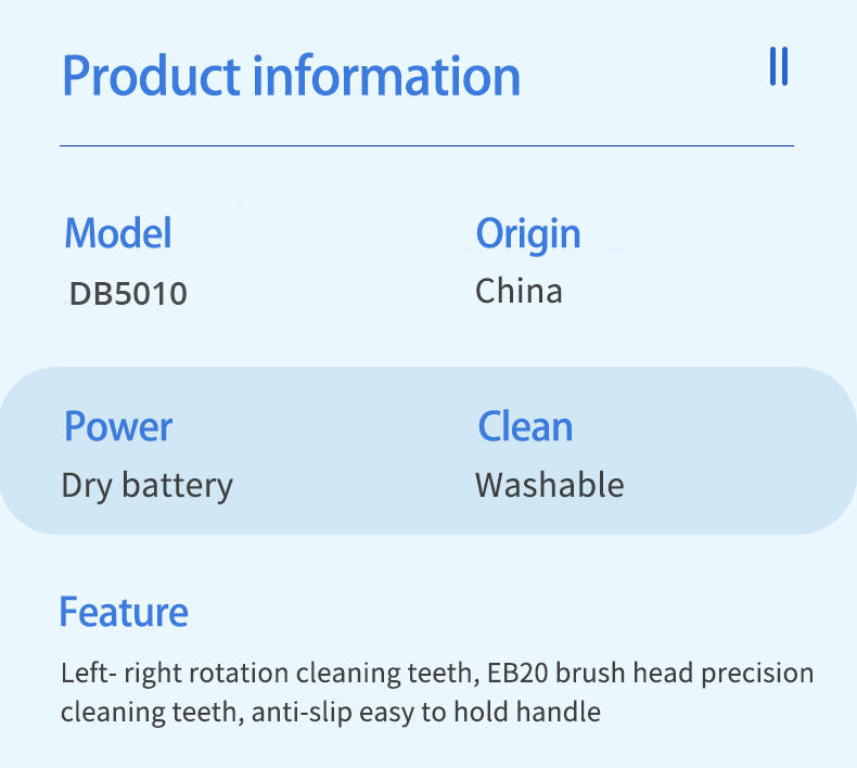 Oral B Electric Toothbrush 2D Rotating Clean Teeth Oral Hygiene Dental ...