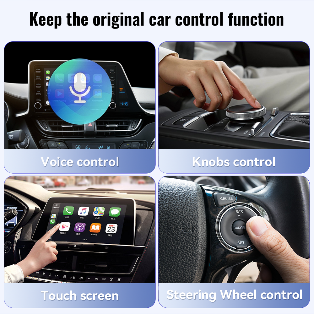 XUDA NEW Wireless CarPlay Android Auto Wireless Adapter Smart Mini Box ...