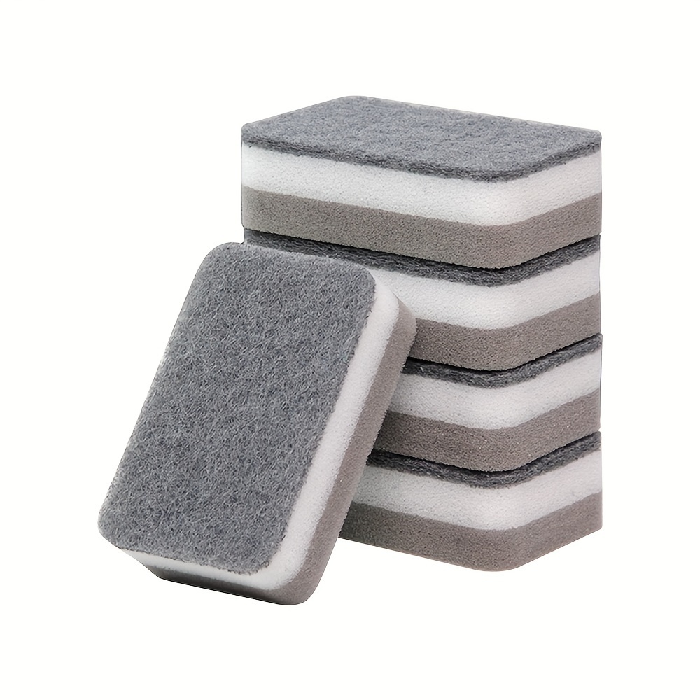 12pcs/double-sided Sponge Wipe Kitchen Cleaning Dishwashing Sponge ...