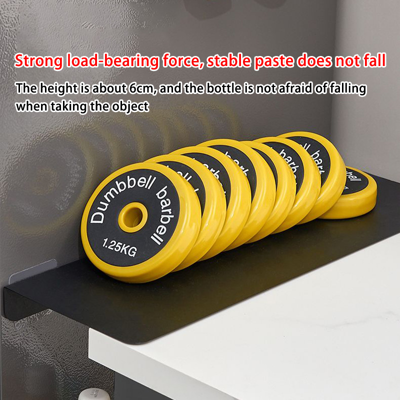 Shelf rack Desktop extension plate perforation-free wall storage rack ...