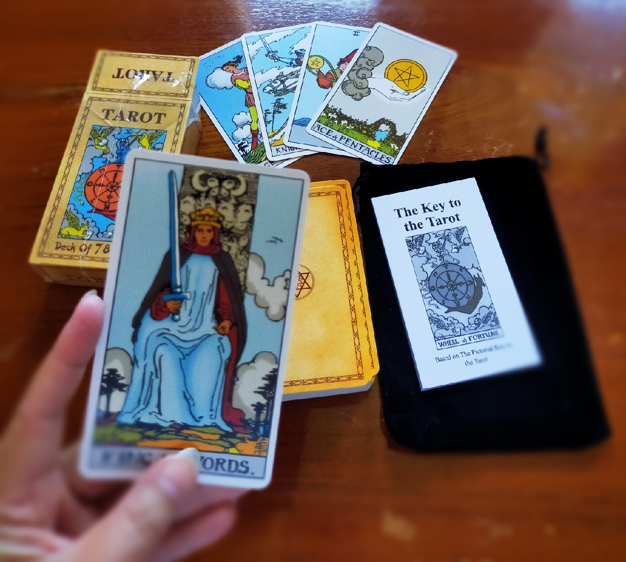 English Waite Tarot Cards 78 Cards Comfortable Touch Paper Thick Clear ...