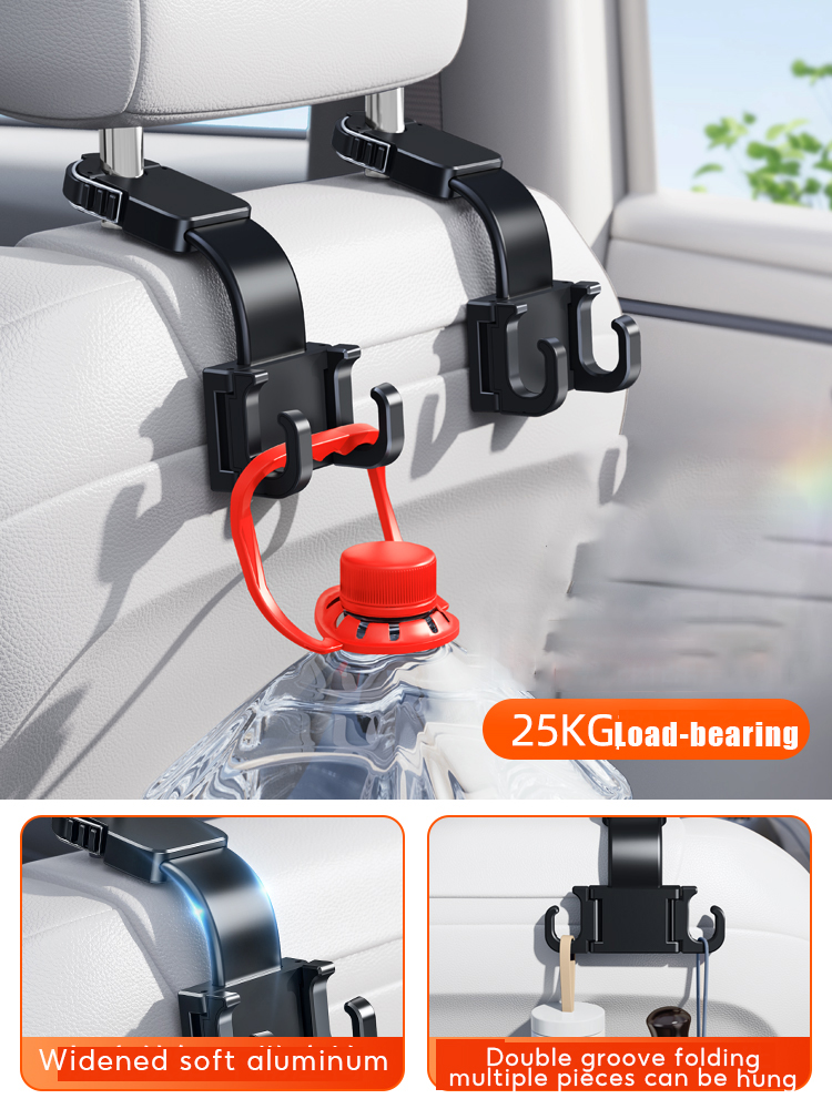 Oatsbasf Universal Car Front Seat Headrest Rod Clips Hangers Car ...
